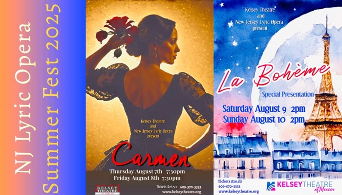 New Jersey Lyric Opera's third Summer Opera Festival will feature ...