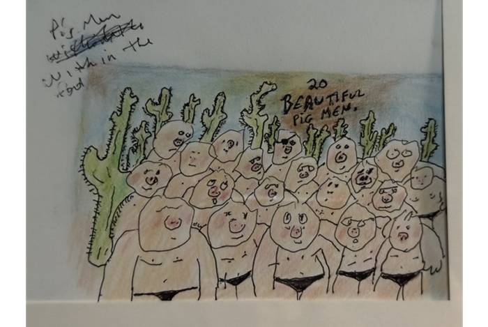 Ted Lyons is showing his eccentric, imaginative drawings at 503 Social ...